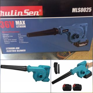 ASPIRATORE SOFFIATORE MULINSEN 36V CON 2 BATTERIE