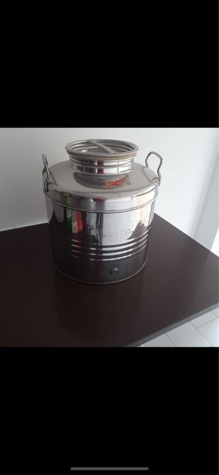 Bidone olio inox 30 litri