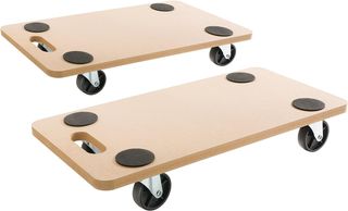 Arebos 2 Pezzi Carrello Su Rotelle