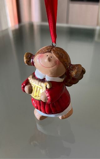 Addobbo Natalizio Angelo Rosso