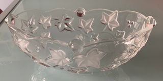 FRUTTIERA CENTROTAVOLA IN VETRO ANNI '70