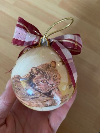 Pallina di Natale con gatti