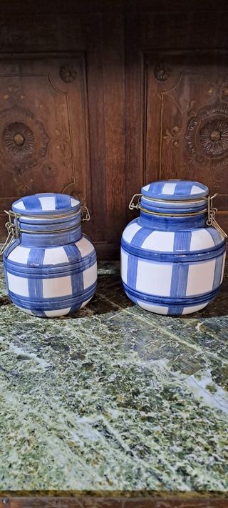 Barattoli anni 70 in ceramica