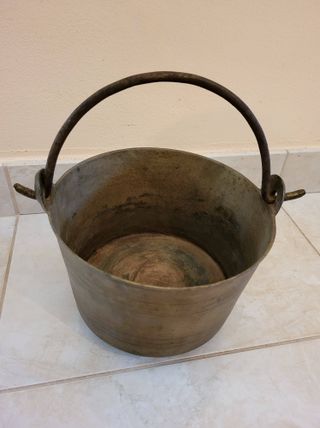 Portavaso vintage in ottone, originale anni 50