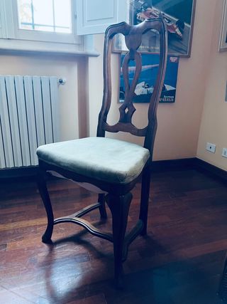 Sedia vintage legno usata