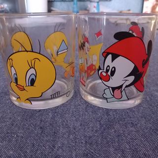 Bicchieri dei personaggi cartoni anni 70