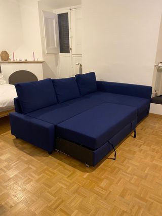A corner sofa bed
