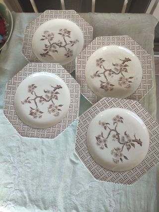 4 piatti Meakin England ironstone