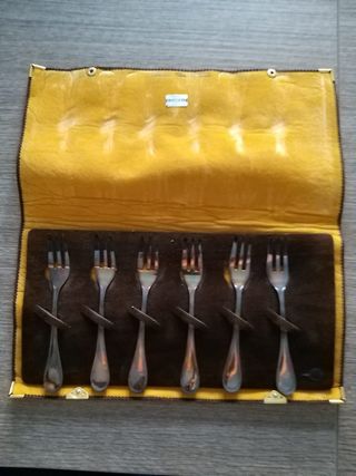 Set 6 forchette in argento con astuccio