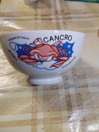 Tazza in porcellana segno zodiacale cancro