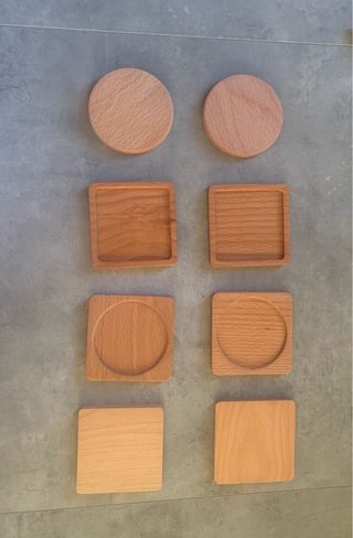 sottobicchieri in legno