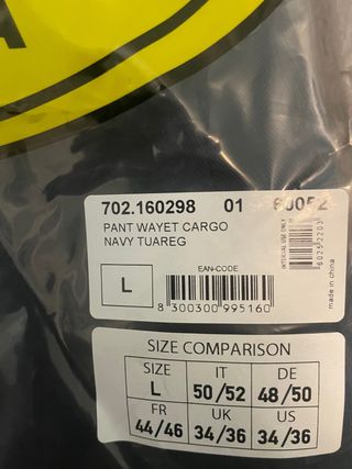 pantaloni diadora utility taglia XL blu