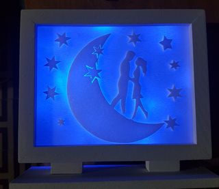 Quadretto da tavolo retroilluminato