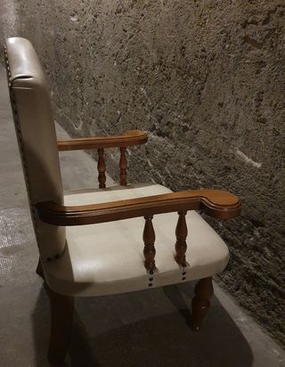 2 sedie ✨ in vera pelle e legno