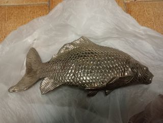 Oggetto pesce silver plates porta tovaglioli