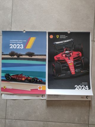 Calendari 2024 e 2023 Ferrari