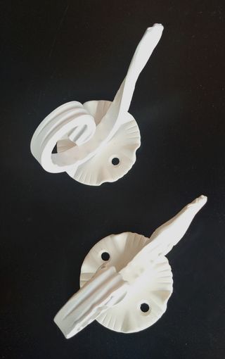 Coppia appendiabiti #shabby in ferro battuto