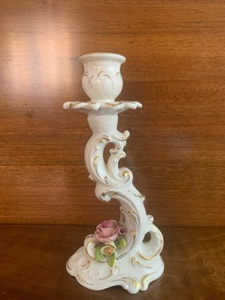 portacandela vintage Capodimonte anni 50