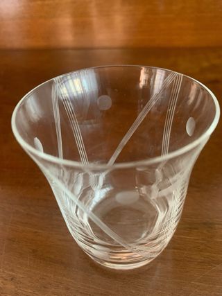 Quattro bicchierini vintage anni 40 in cristallo