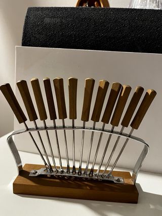 set forchettine per aperitivo vintage