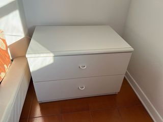 2 COMODINI camera colore bianco