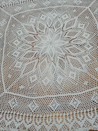 Tovaglietta tutta uncinetto a mano bianc