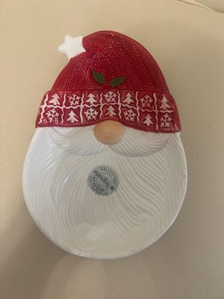 piatto  Babbo Natale. nuovo