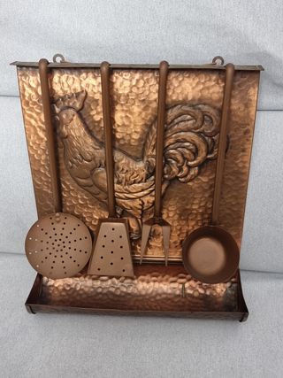 Mestoli in rame con supporto