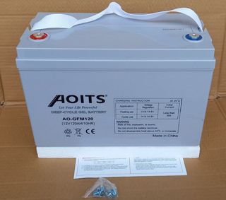 BATTERIA 120AH 12V GEL FOTOVOLTAICO PANNELLI ENERG