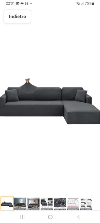 Copridivano CHELZEN Con Penisola