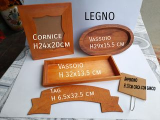Esubero materiale creativo in legno
