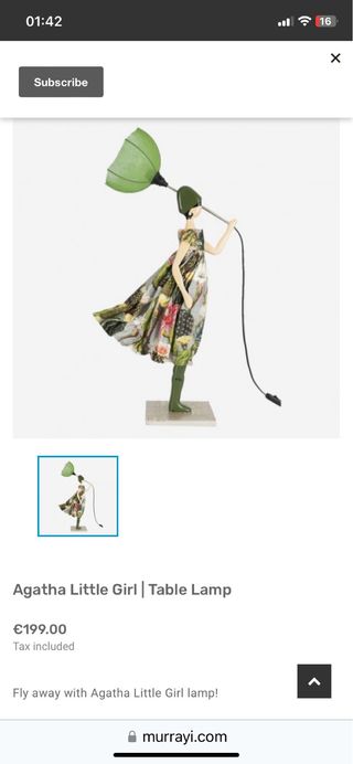 lampada little girl “AGATA”