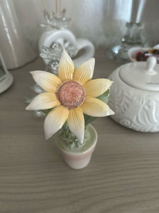 girasole in ceramica espositore