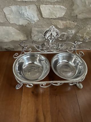 Ciotola per cane in ferro stile Shabby