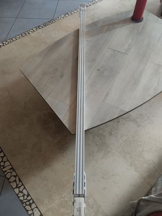 Binario per pannelli bianco laccato