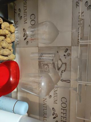 Bicchieri di vetro misti