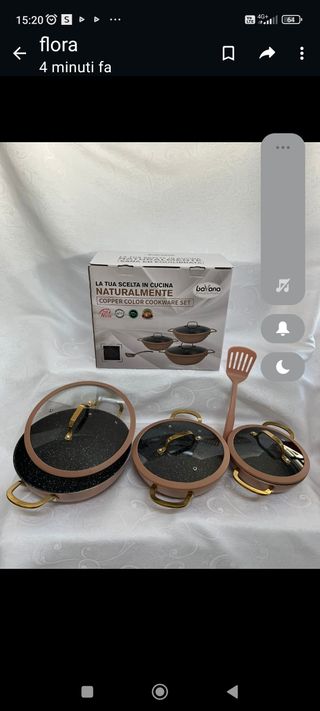 Set di casseruole 7 pezzi in pietra