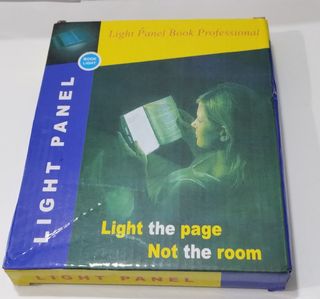 Light Panel Book. Luce Per Libro.
Light the Page.