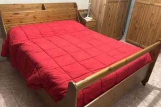 Letto matrimoniale in legno!