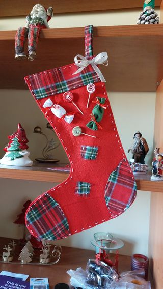 Calza befana fatta a mano personalizzabili
