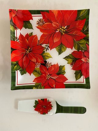 Piatto con paletta per dolce