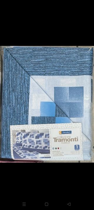 Coppia Lenzuola Flanella 1 posto Tramont