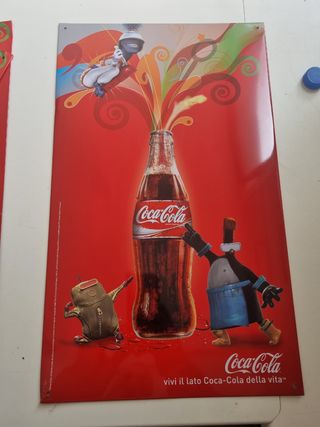 4 targhe coca-cola