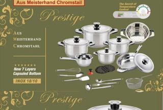 AMC Batteria di pentole con termostato da 23 pezzi