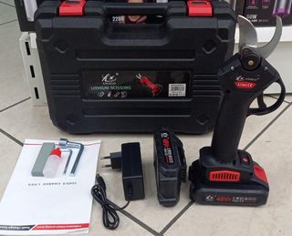 Forbici potatura elettriche 2 batterie caricatore