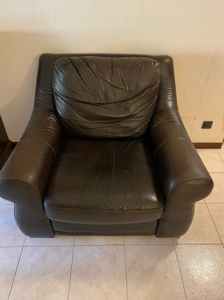 Poltrona in pelle