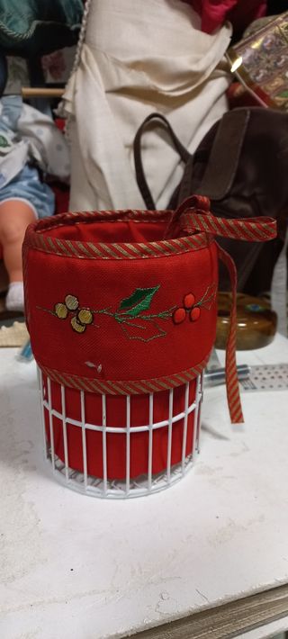 Cestino ricoperto porta grissini o altro