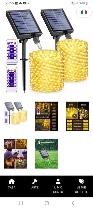 Fata luminosa Solare a LED