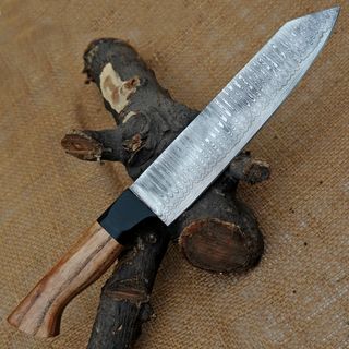 Coltello cuoco/cucina in acciaio damsco