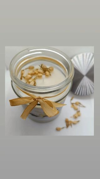 Candela artigianale in cera di soia alla vaniglia